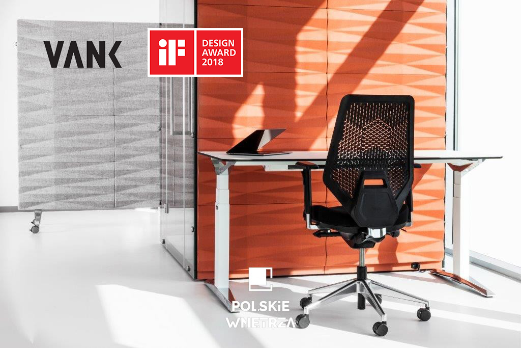 Polskie Wnętrza - Fotel VANK_V6 z nagrodą iF DESIGN AWARD 2018